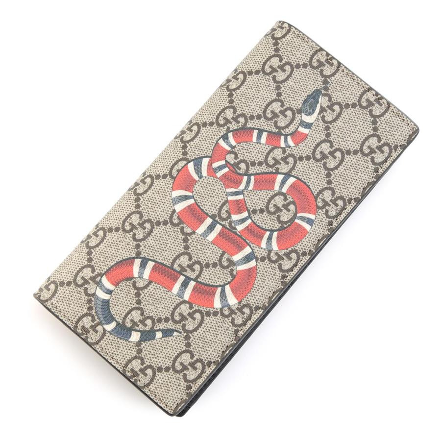 GUCCI グッチ 長財布 KINGSNAKE PRINT GG SUPREME LONG WALLET ベージュ メンズ 459456-k521n-8666 : モダンブルーYahoo!店 ...