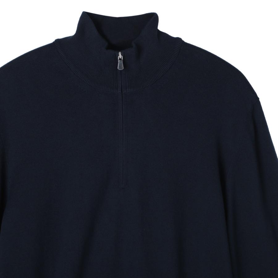 グランサッソ Gran Sasso ハーフジップニット LUPO M/L ZIP 大きい