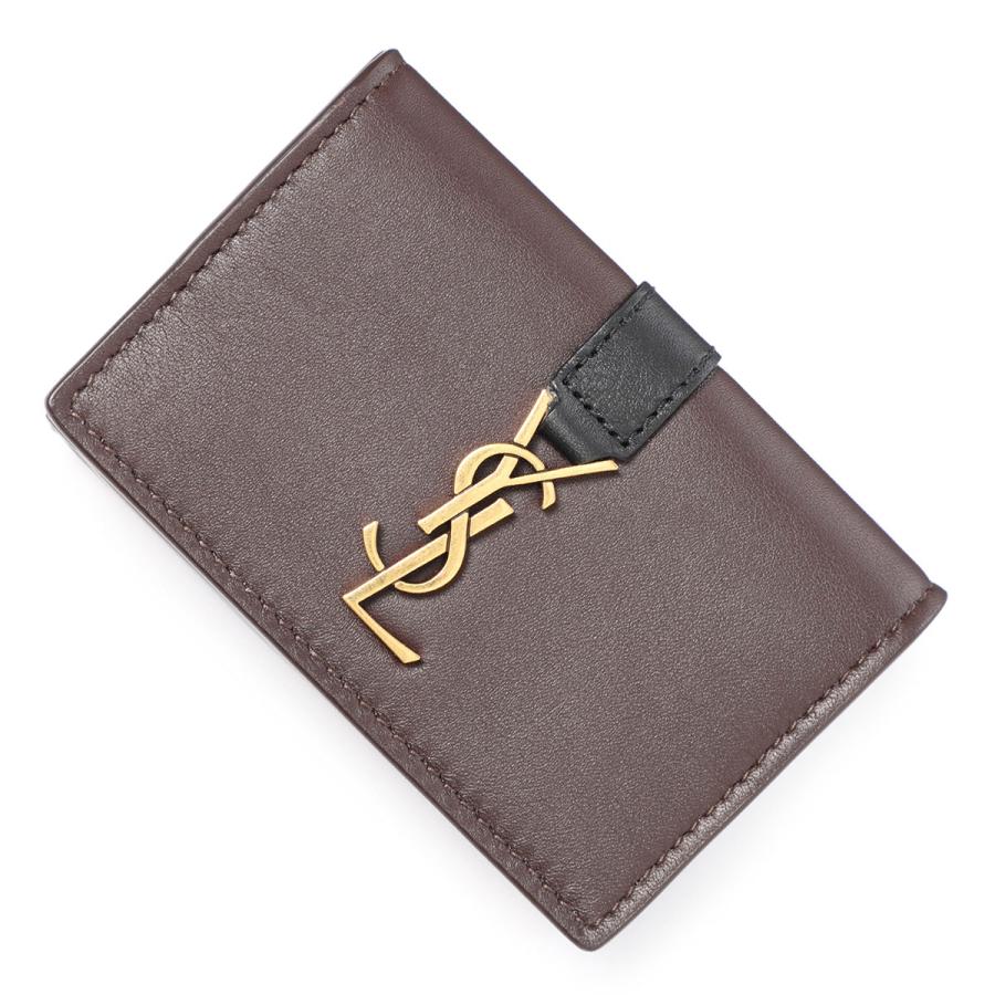 SAINT LAURENT サンローラン 3つ折り財布 小銭入れ付き ブラウン レディース 669959-dxs2w-2072 : モダンブルーYahoo!店 - 通販 - Yahoo!ショッピング