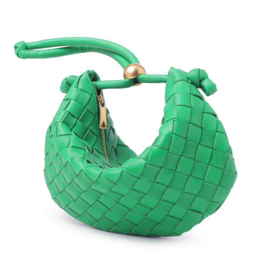 ボッテガヴェネタ BOTTEGA VENETA ハンドバッグ 2WAY SMALL TURN POUCH ショルダーバッグ グリーン ...