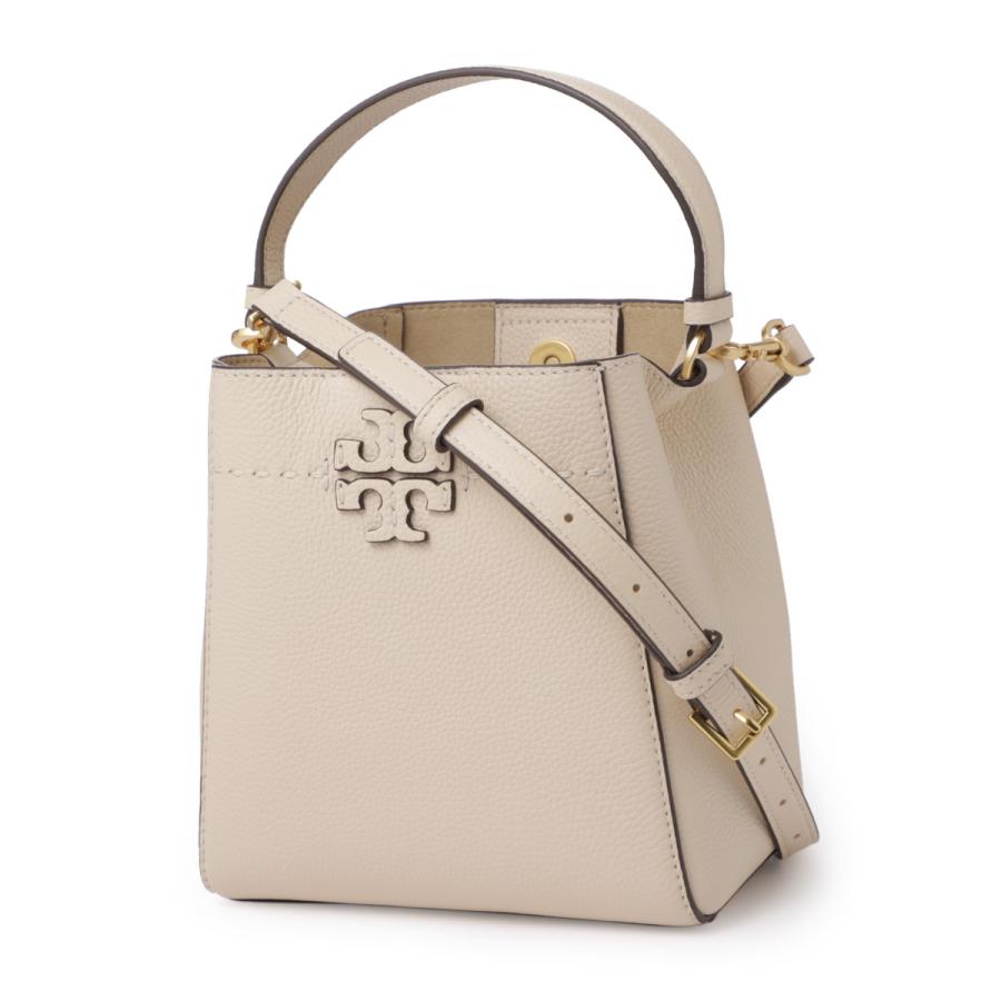 TORY BURCH トリーバーチ バケットバッグ 2WAY MCGRAW SMALL BUCKET マックグロー ベージュ レディース ...