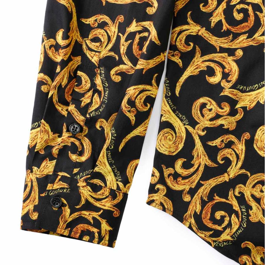 ヴェルサーチェ VERSACE JEANS COUTURE 長袖シャツ 総柄シャツ ブラック メンズ 74gal2s1-ns196-g89 : 74gal2s1-ns196 : モダンブルー ...