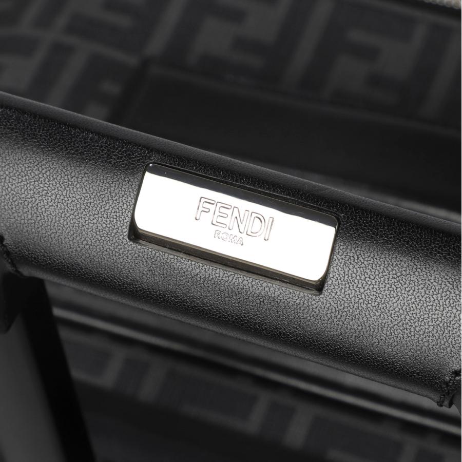 FENDI フェンディ スーツケース BLACK FF FABRIC TROLLEY キャリーケース ブラック メンズ 7vv160-ale7 ...