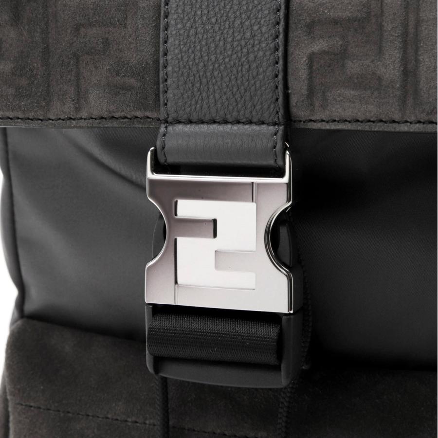 FENDI フェンディ バックパック FENDINESS SMALL BACKPACK グレー メンズ 7vz067-ahu7-f1gm1 ...