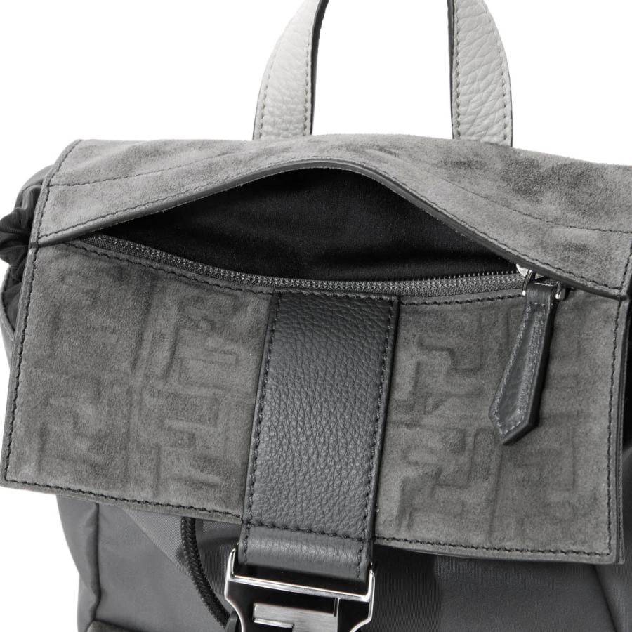 FENDI フェンディ バックパック FENDINESS SMALL BACKPACK グレー メンズ 7vz067-ahu7-f1gm1 ...