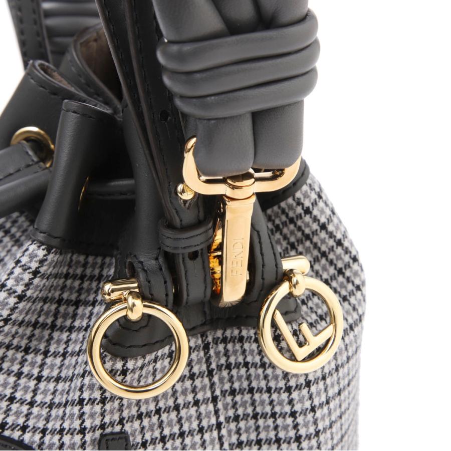 FENDI（フェンディ） バケットバッグ 2WAY MINI MON TRESOR グレー レディース 8bs010-almy-f0c3m ...