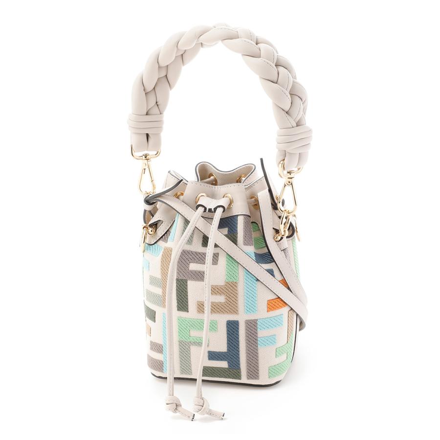 FENDI フェンディ バケットバッグ 2WAY MINI MON TRESOR ショルダーバッグ マルチカラー レディース 8bs010 ...