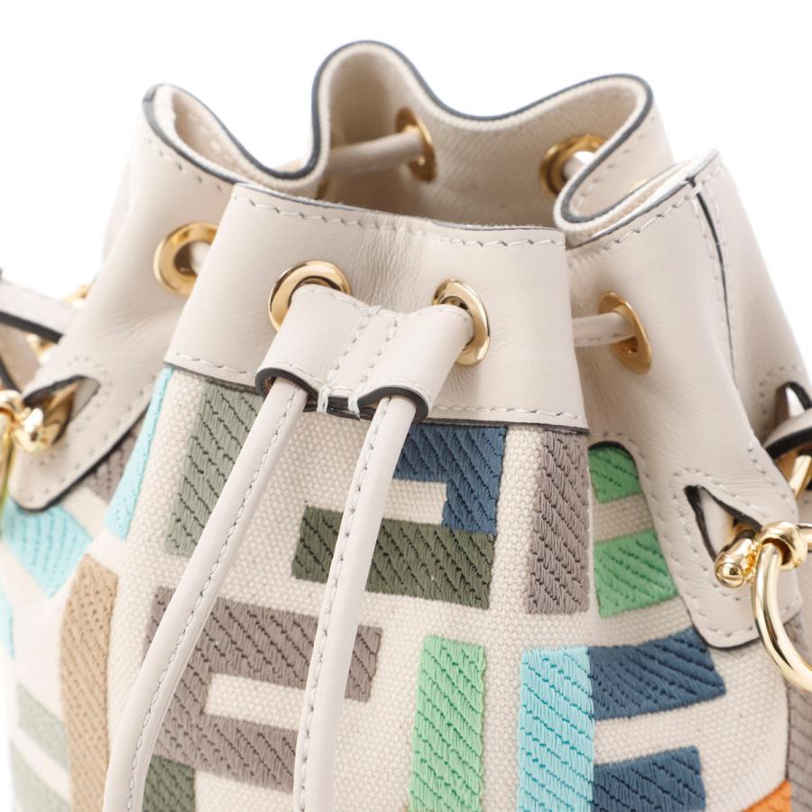 FENDI フェンディ バケットバッグ 2WAY MINI MON TRESOR ショルダーバッグ マルチカラー レディース 8bs010 ...