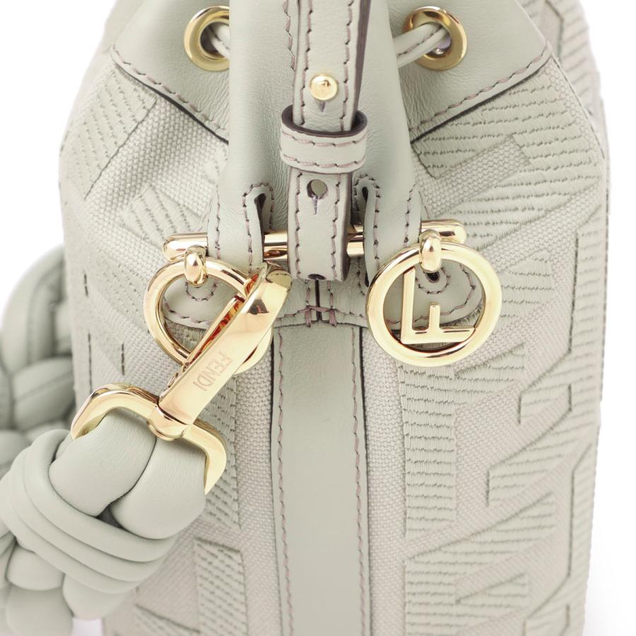フェンディ FENDI バケットバッグ 2WAY MINI MON TRESOR ショルダーバッグ グリーン レディース 8bs010 ...
