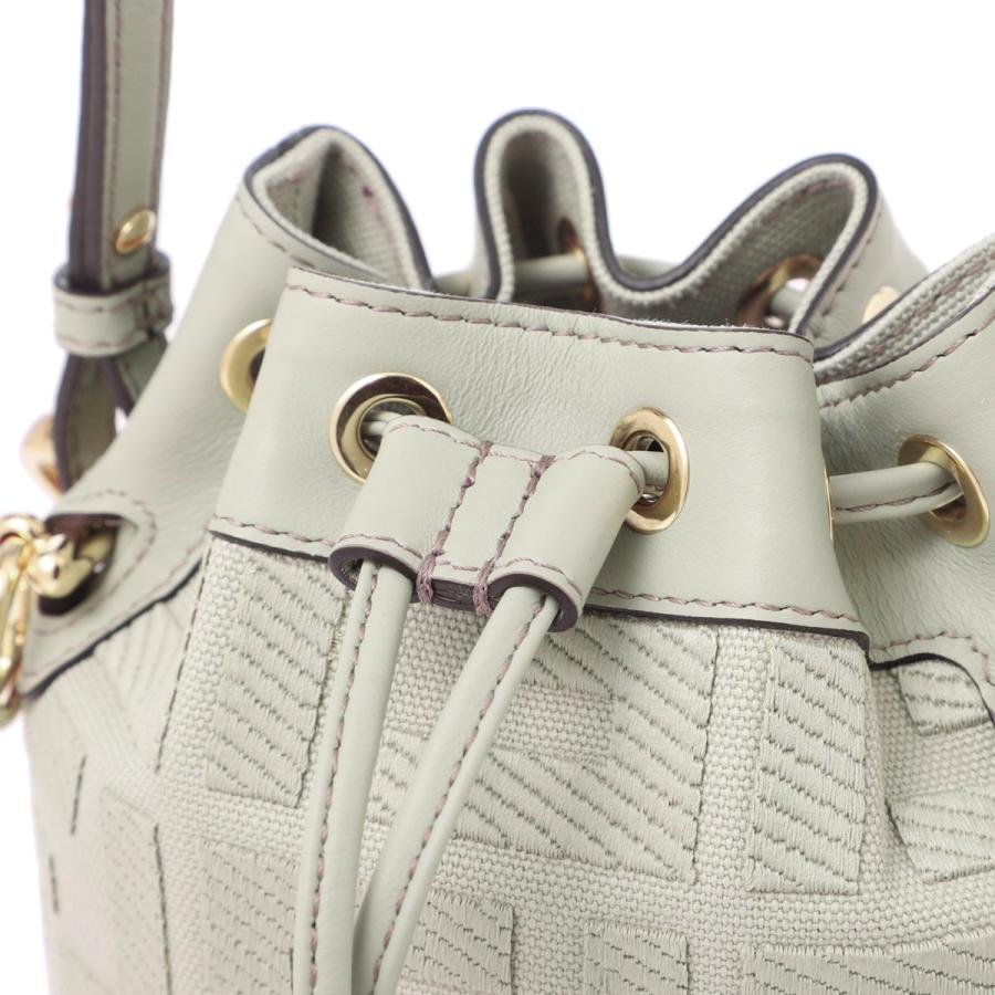 フェンディ FENDI バケットバッグ 2WAY MINI MON TRESOR ショルダーバッグ グリーン レディース 8bs010 ...
