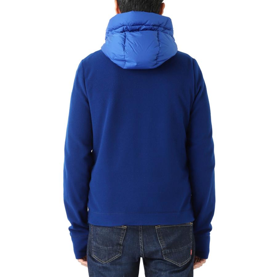MONCLER Grenoble モンクレール グルノーブル GRENOBLE ダウン切り替え ジップアップパーカ ブルー メンズ ...