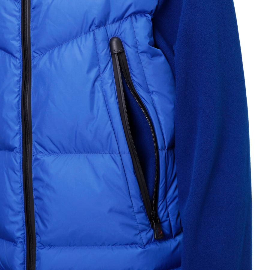 MONCLER Grenoble モンクレール グルノーブル GRENOBLE ダウン切り替え ジップアップパーカ ブルー メンズ ...
