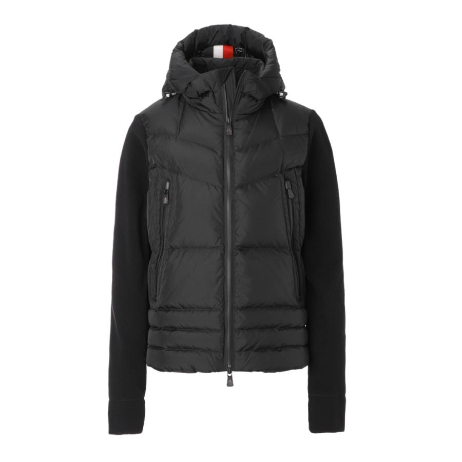 MONCLER Grenoble モンクレール グルノーブル GRENOBLE ダウン切り替え ジップアップパーカ ブラック メンズ ...