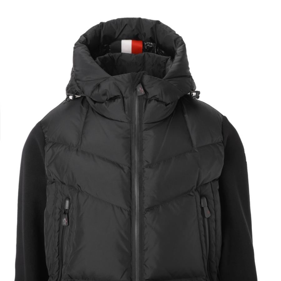 MONCLER Grenoble モンクレール グルノーブル GRENOBLE ダウン切り替え ジップアップパーカ ブラック メンズ ...