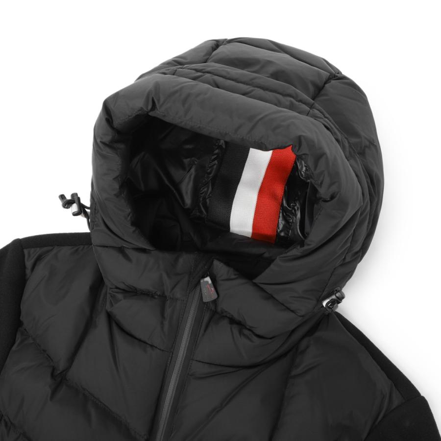 MONCLER Grenoble モンクレール グルノーブル GRENOBLE ダウン切り替え ジップアップパーカ ブラック メンズ ...