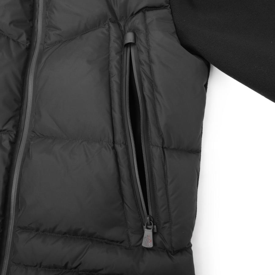 MONCLER Grenoble モンクレール グルノーブル GRENOBLE ダウン切り替え ジップアップパーカ ブラック メンズ ...