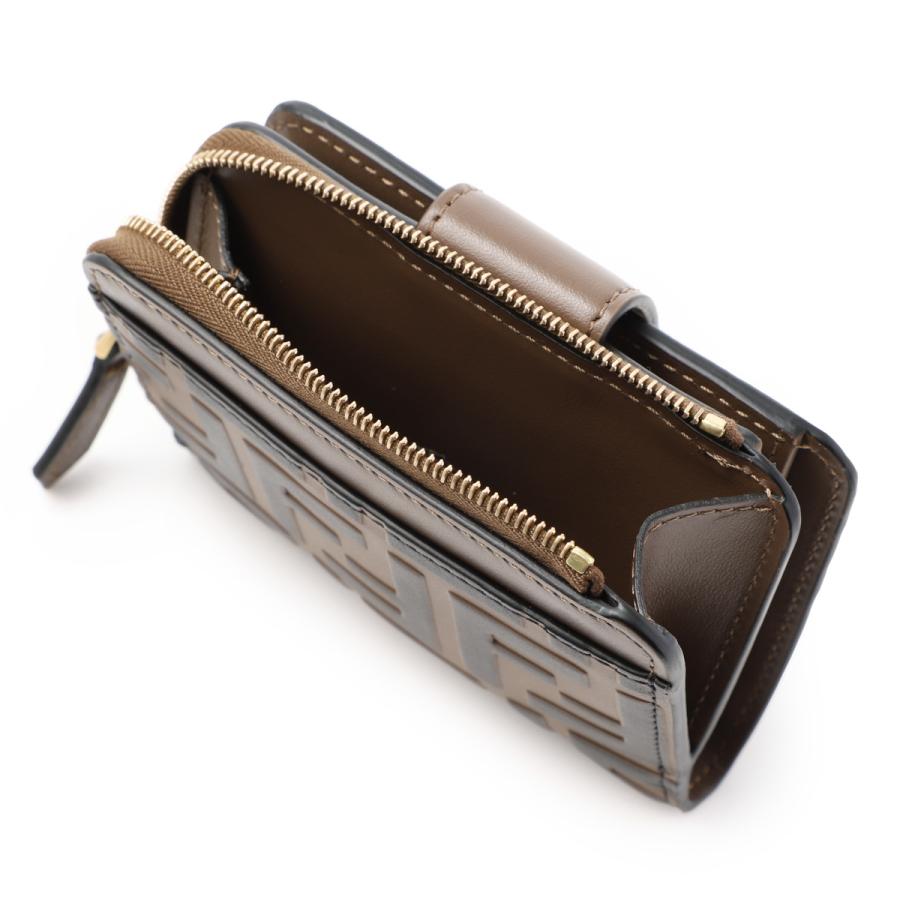 FENDI フェンディ 2つ折り財布 小銭入れ付き FF DIAMOND ブラウン レディース 8m0490-adym-f13vk : モダン ...