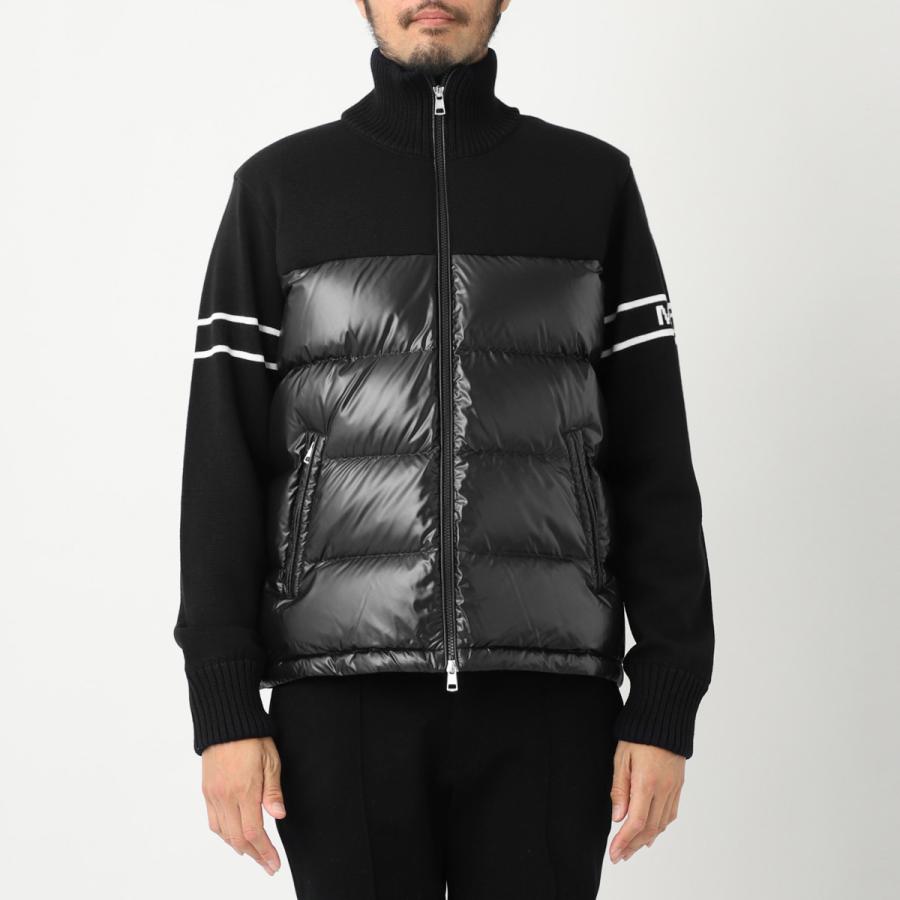 MONCLER モンクレール ダウン切り替え ニットブルゾン ブルー メンズ 9b00016-m1121-742 : モダンブルーYahoo ...