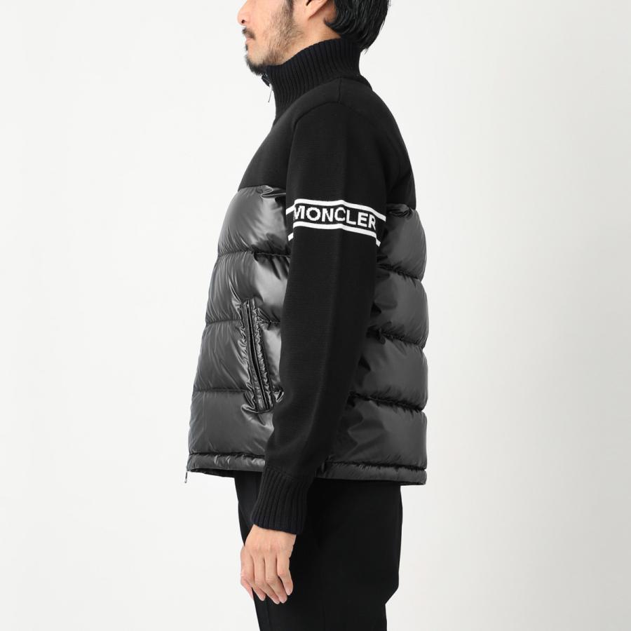 MONCLER モンクレール ダウン切り替え ニットブルゾン ブルー メンズ 9b00016-m1121-742 : モダンブルーYahoo ...