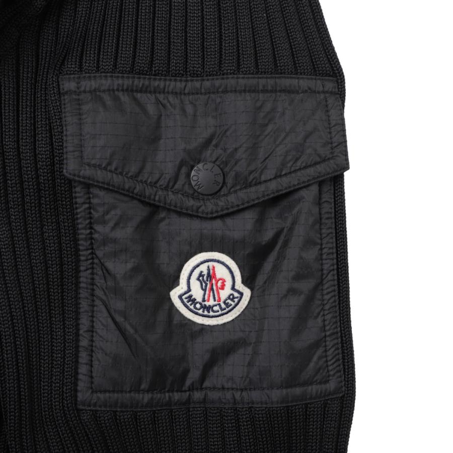 MONCLER（モンクレール） ダウン切り替え ジップアップ カーディガン ブラック メンズ 9b00025-m1124-999 : モダンブルーYahoo!店 - 通販 - Yahoo!ショッピング
