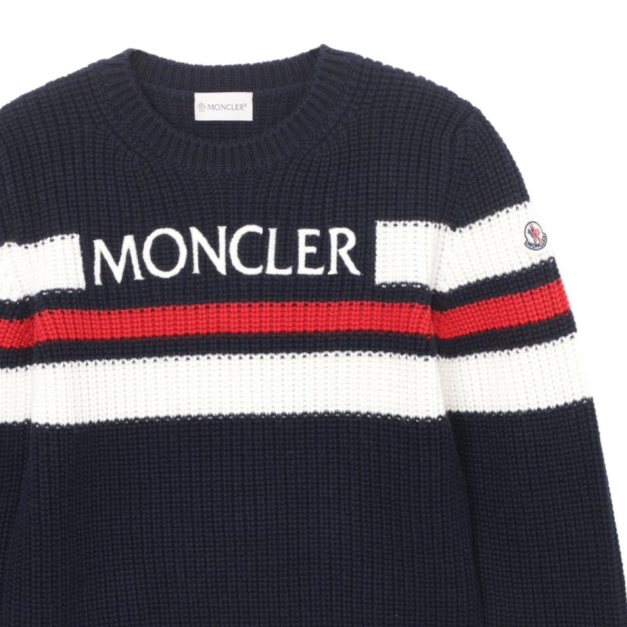 モンクレール MONCLER クルーネックニット ブルー 9c00006-m1131-f70 : モダンブルーYahoo!店 - 通販 - Yahoo!ショッピング