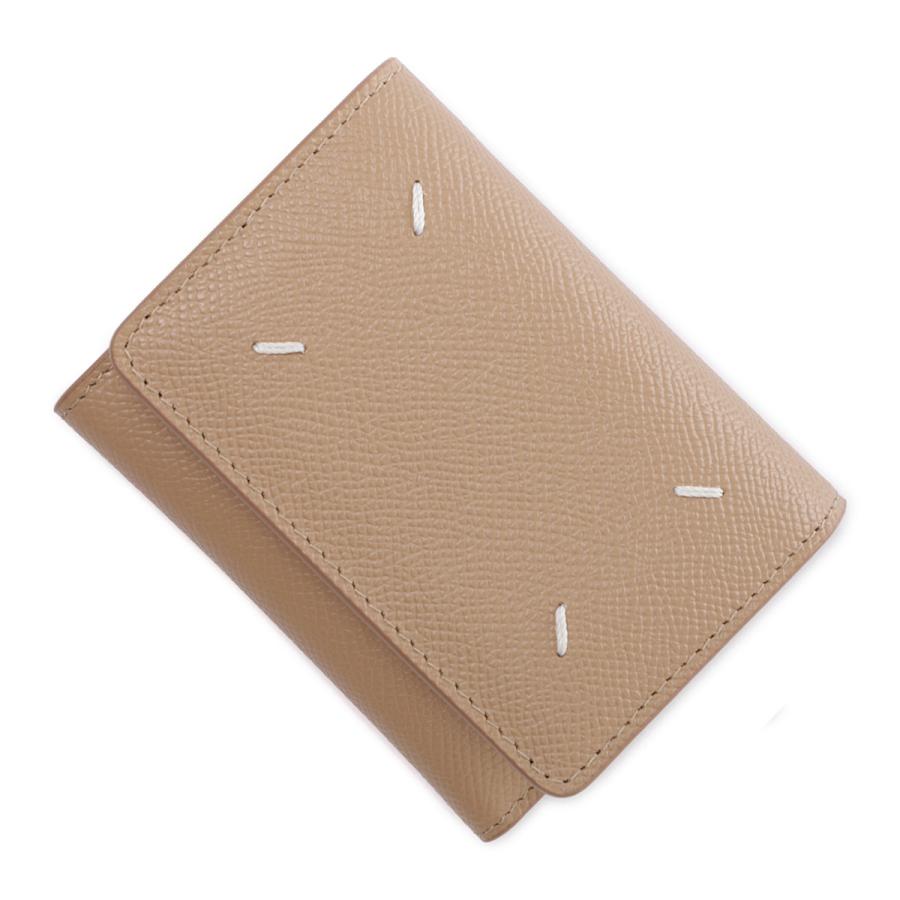Maison Margiela メゾンマルジェラ 3つ折り財布 小銭入れ付き WALLET CLIP 3 WITH ZIP ブラウン レディース a3ui0017-4745-2070 ...