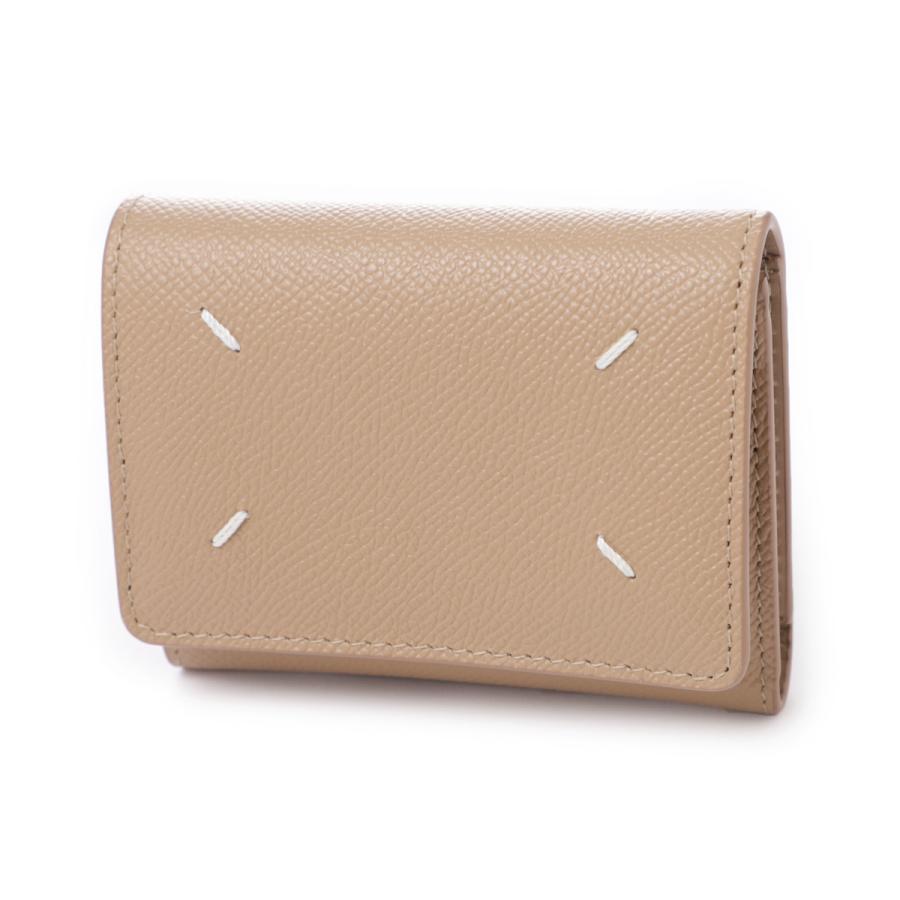 Maison Margiela メゾンマルジェラ 3つ折り財布 小銭入れ付き WALLET CLIP 3 WITH ZIP ブラウン レディース a3ui0017-4745-2070 ...