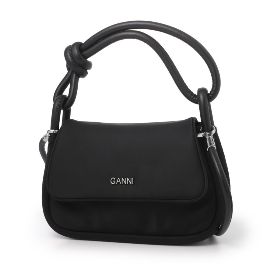 GANNI ガニー ハンドバッグ 2WAY KNOT FLAP OVER BAG ショルダーバッグ ブラック レディース a4745-099-black : モダンブルーYahoo!店 ...