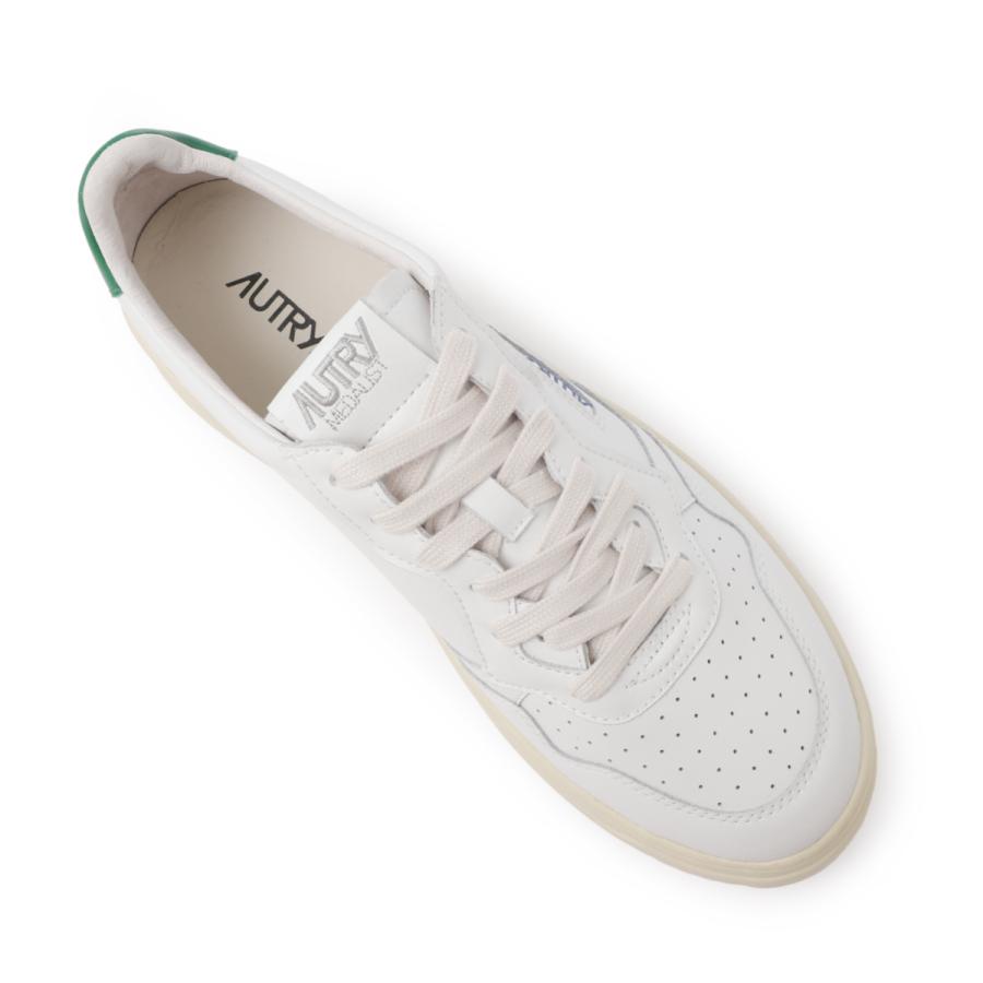 オートリー AUTRY スニーカー MEDALIST LOW SNEAKERS 大きいサイズあり ホワイト メンズ aulm-ll20-leat-leat-wht-green :aulm ...
