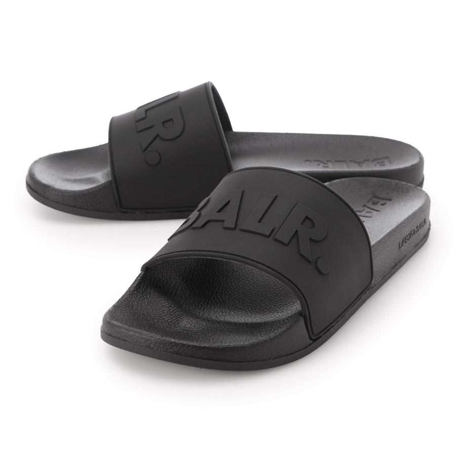 BALR. ボーラー スライドサンダル SLIDER 大きいサイズあり ブラック メンズ balr-slider-black-black ...