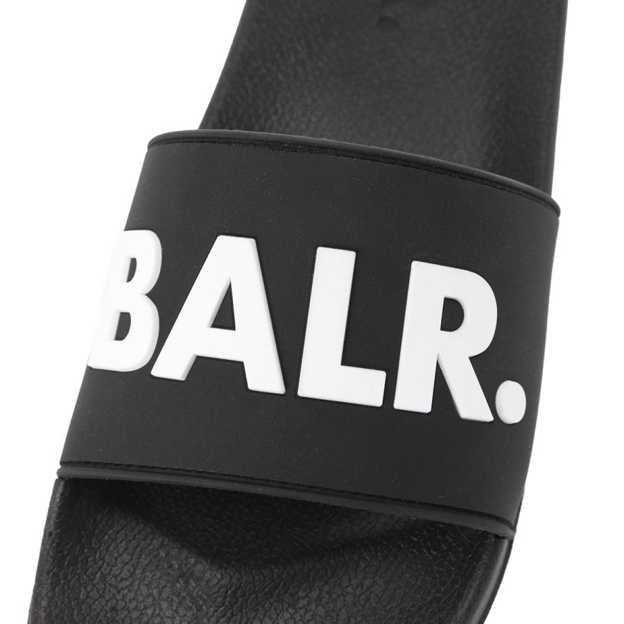 BALR. ボーラー スライドサンダル SLIDER 大きいサイズあり ブラック メンズ balr-slider-black-white ...