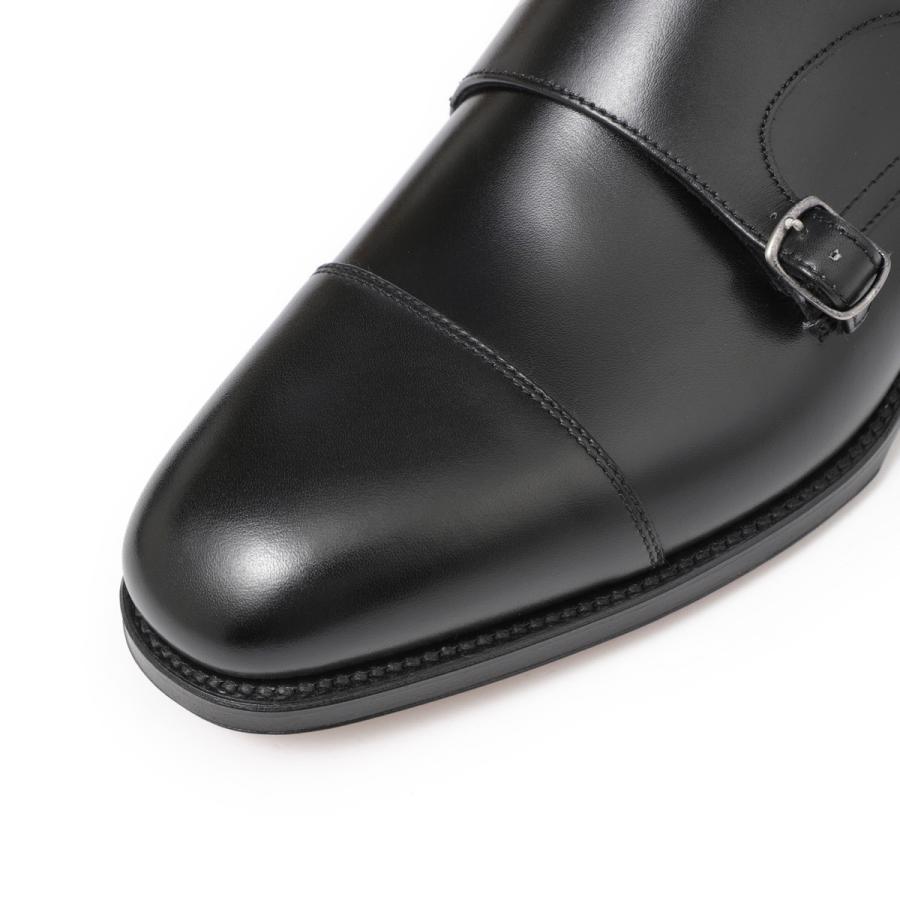 Loake（ローク） ダブルモンクストラップ シューズ CANNON B Fフィット ラスト CAPITAL 大きいサイズあり ブラック ...