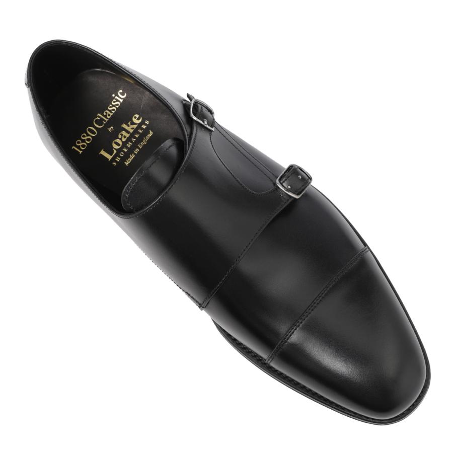 Loake（ローク） ダブルモンクストラップ シューズ CANNON B Fフィット ラスト CAPITAL 大きいサイズあり ブラック ...