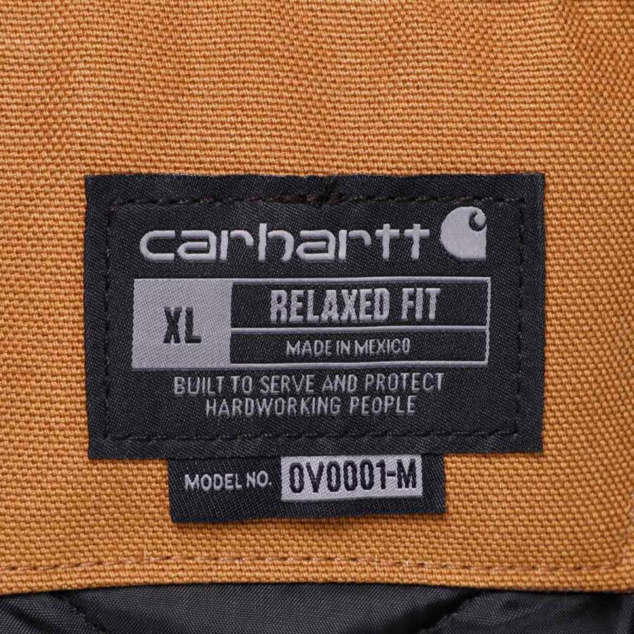 Carhartt（カーハート） 中綿入りベスト FIRM DUCK INSULATED RIB COLLAR VEST ワークベスト メンズ ...
