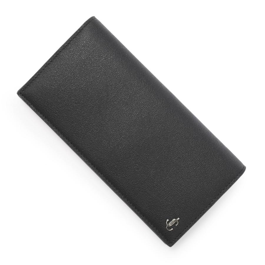 JIMMY CHOO ジミーチュウ 長財布 小銭入れ付き Coat Pocket Wallet ロングウォレット ブラック メンズ coat ...