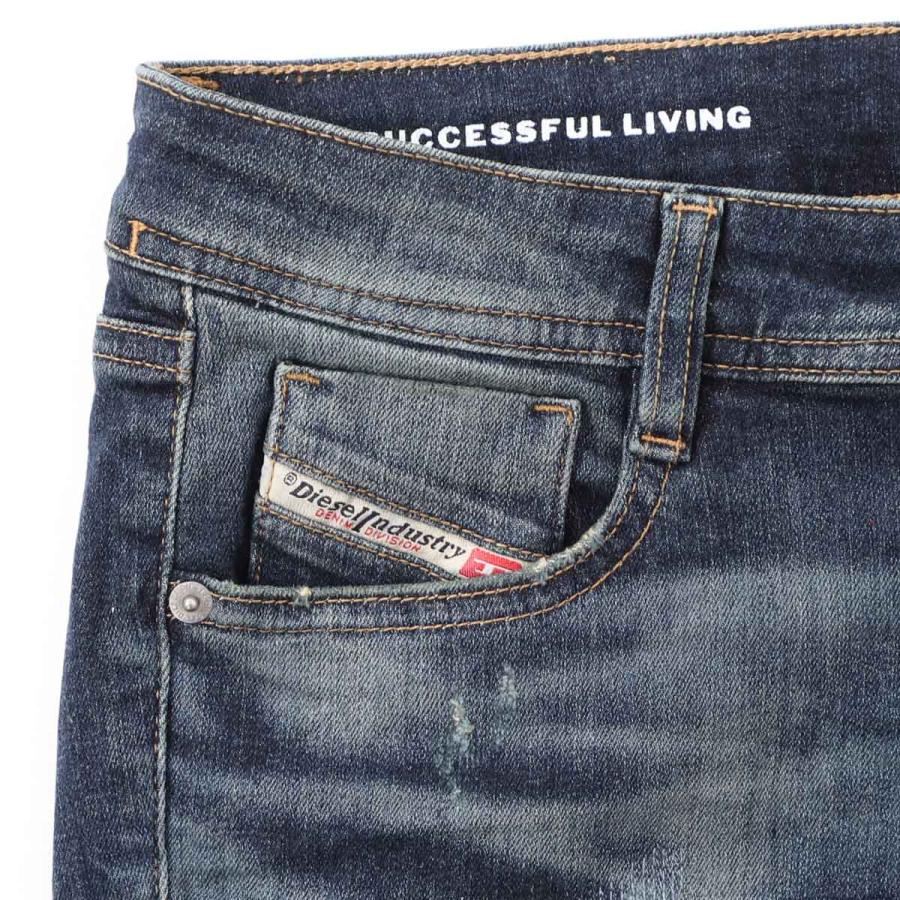 DIESEL（ディーゼル） ジップフライジーンズ D-ARRY-J ブーツカット フレアデニムパンツ ウォッシュ加工 フレアジーンズ KIDS ...