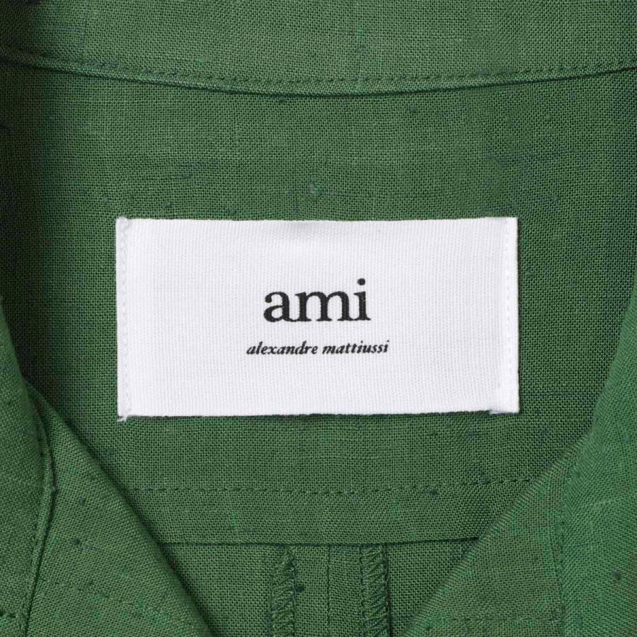 AMI Alexandre Mattiussi アミ ワンピース ミニワンピース グリーン レディース fdr005-vi0003-311 ...