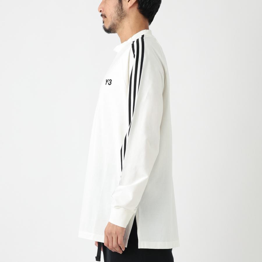 Y-3 ワイスリー クルーネック長袖カットソー 3S LS TEE ホワイト メンズ レディース ia1421-owhite-black ...