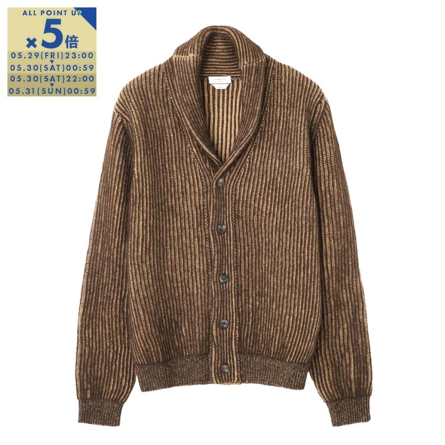 JACOB COHEN（ヤコブ コーエン） カーディガン CARDIGAN MAGLIA INGLESE BICOLORE ブラウン メンズ ...
