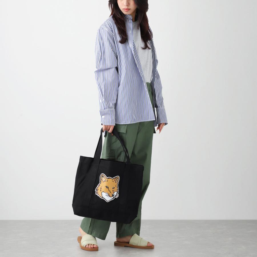 MAISON KITSUNE メゾンキツネ トートバッグ FOX HEAD TOTE BAG ブラック レディース lw05101ww0050-p199-black : モダンブルーYahoo ...