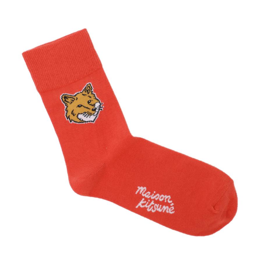 MAISON KITSUNE 【ネコポス対応(3点まで)】メゾンキツネ 靴下 ソックス レッド メンズ mm06408kt0010-p674-paprika : モダンブルーYahoo!店 ...