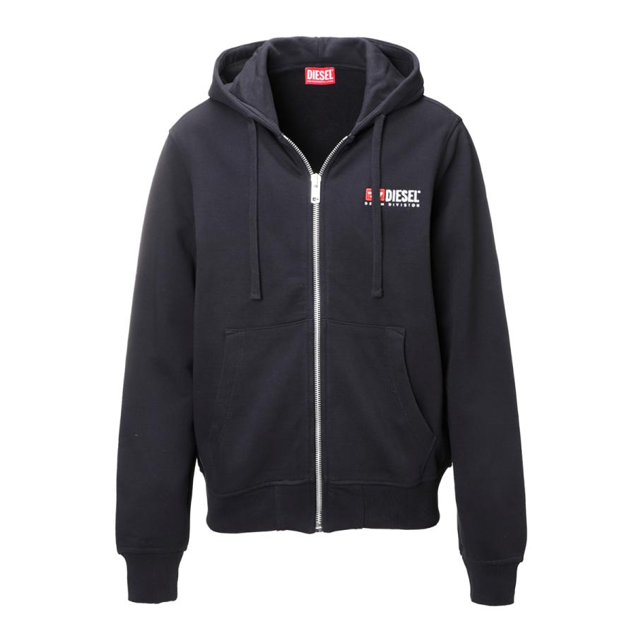 DIESEL ディーゼル ジップアップパーカ S-Ginn-Hood-Zip-Div ブラック メンズ s-ginn-hood-zip-div ...