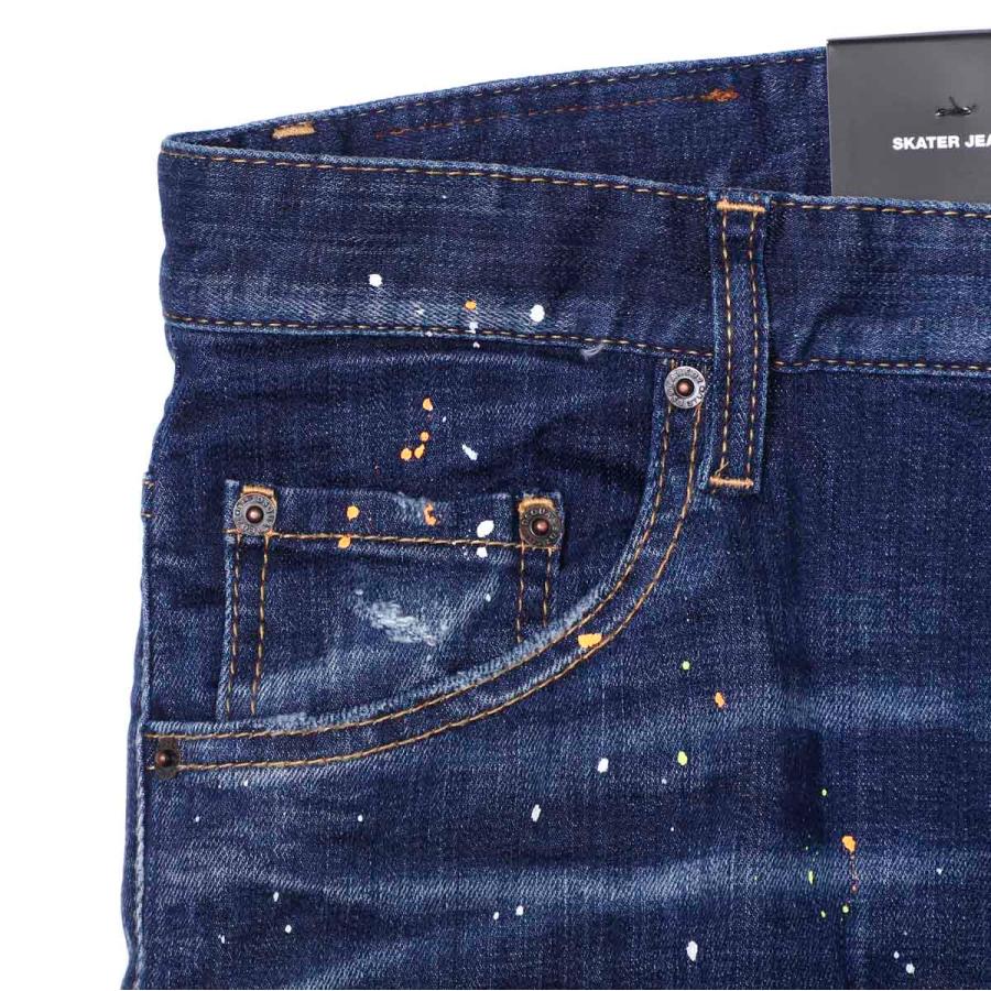 ディースクエアード DSQUARED2 ボタンフライジーンズ SKATER JEANS ブルー メンズ s74lb1274-s30342-470 :s74lb1274-s30342:モダン ...