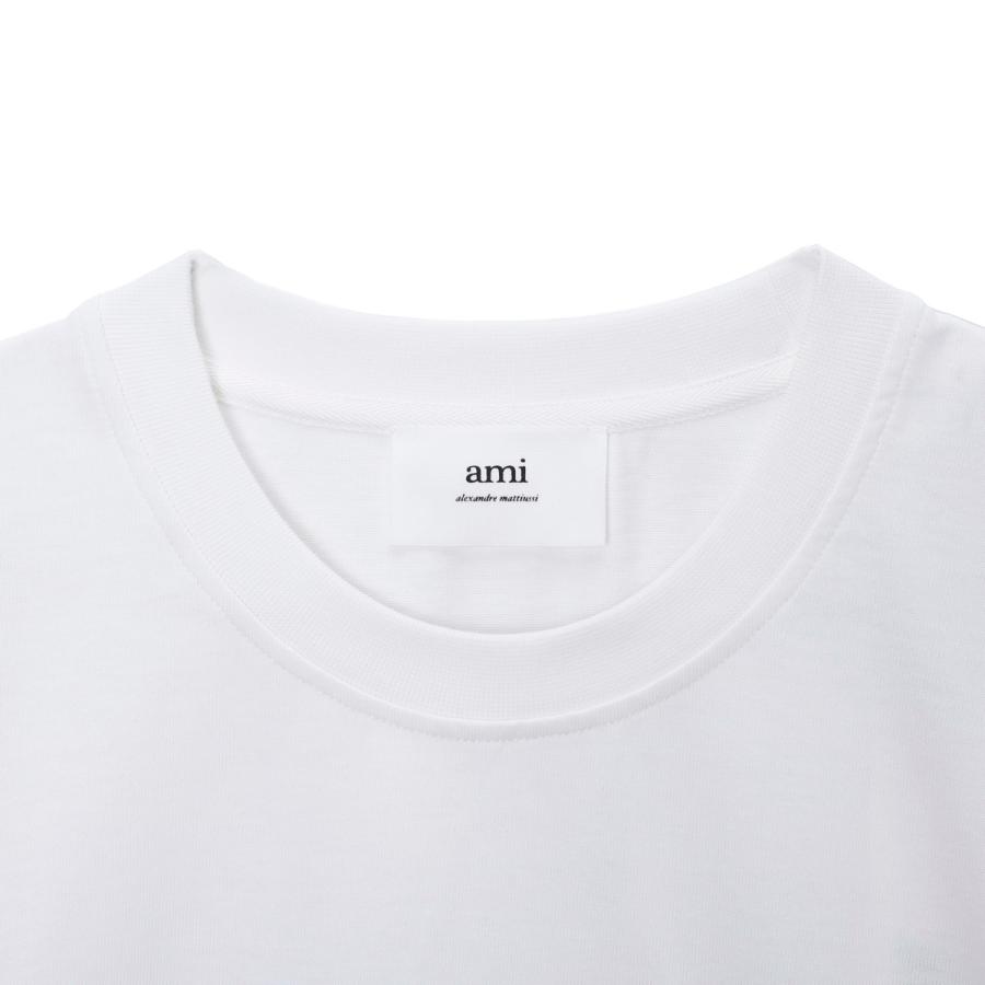 アミ AMI ALEXANDRE MATTIUSSI クルーネックカットソー AMI DE COEUR メンズ レディース uts300-072-101 :uts300-072:モダンブルー ...