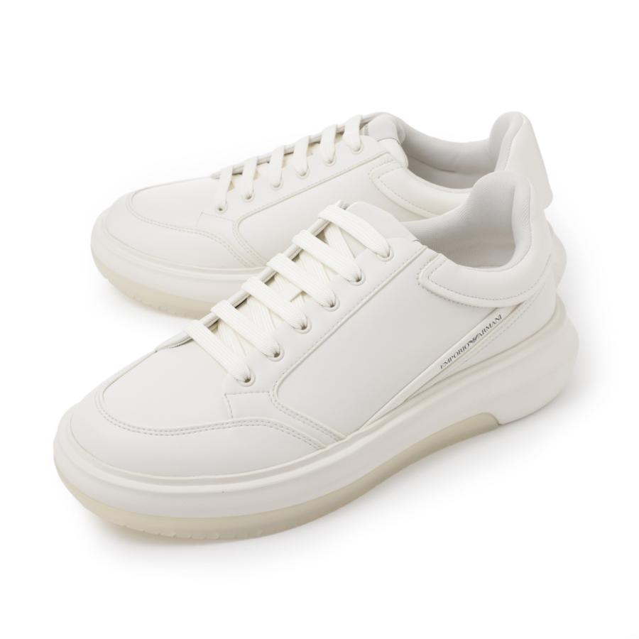 EMPORIO ARMANI エンポリオアルマーニ スニーカー 大きいサイズあり ホワイト メンズ x4x633-xm964-m801 ...