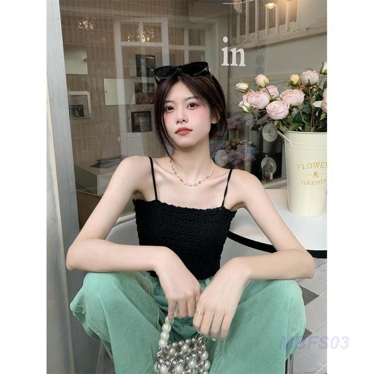 ブラトップ カップ付きインナー キャミソール レディース トップス インナー 下着 肌着 カップ付き ギャザー シャーリング ショート丈 かわいい お :yl23q4q14-sd1531 ...