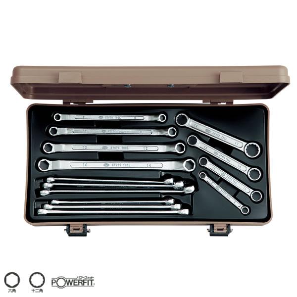 KTC めがねレンチセット 14本組 M215P メガネレンチ 眼鏡レンチ 十二角 二重六角 パワーフィット形状 : MCLオートパーツ - 通販 - Yahoo!ショッピング