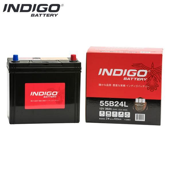 INDIGO（自動車用品） インディゴ バッテリー 55B24L 1個 互換品番 46B24L 50B24L : MCLオートパーツ - 通販 - Yahoo!ショッピング