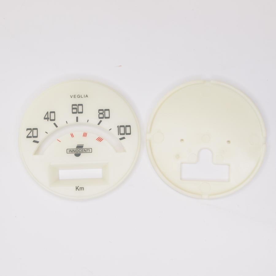 Speedo face -casa Lambretta- 150 LI (Serie 1-2) - 100km/h ランブレッタ リプロ ...