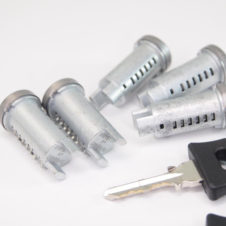 Lock cylinder set Vespa PX EFL PK S-XL T5 Cosa Piaggio ベスパ キー ロック 鍵 カギ ...